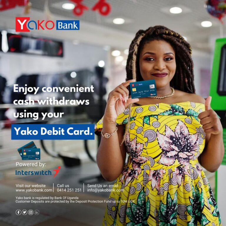 Yako Debit card - Yako Bank Uganda